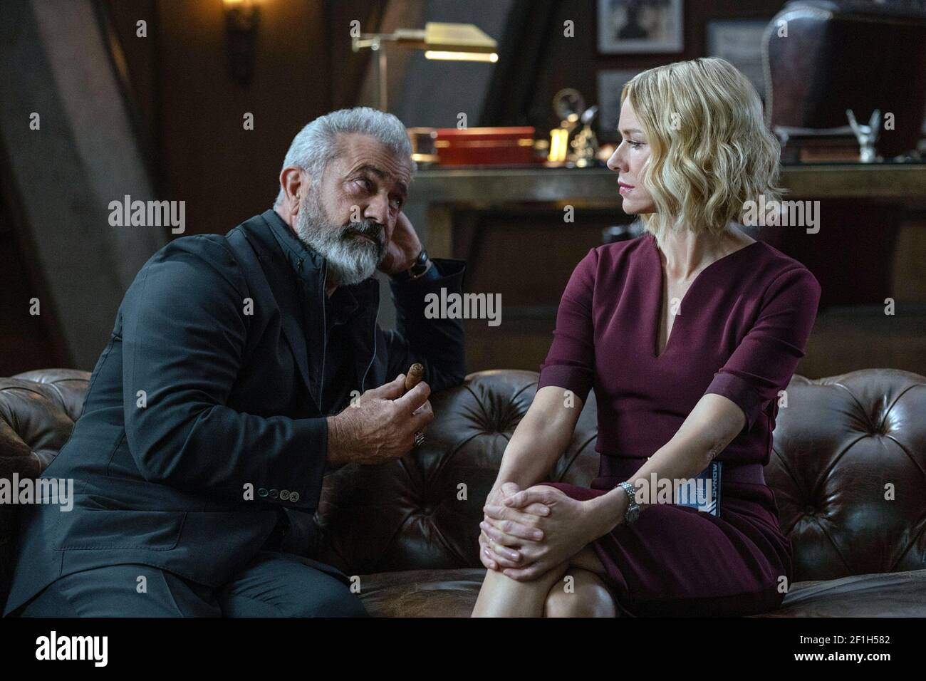 BOSS LEVEL, from left: Mel Gibson, Naomi Watts, 2021. ph: Quantrell D ...