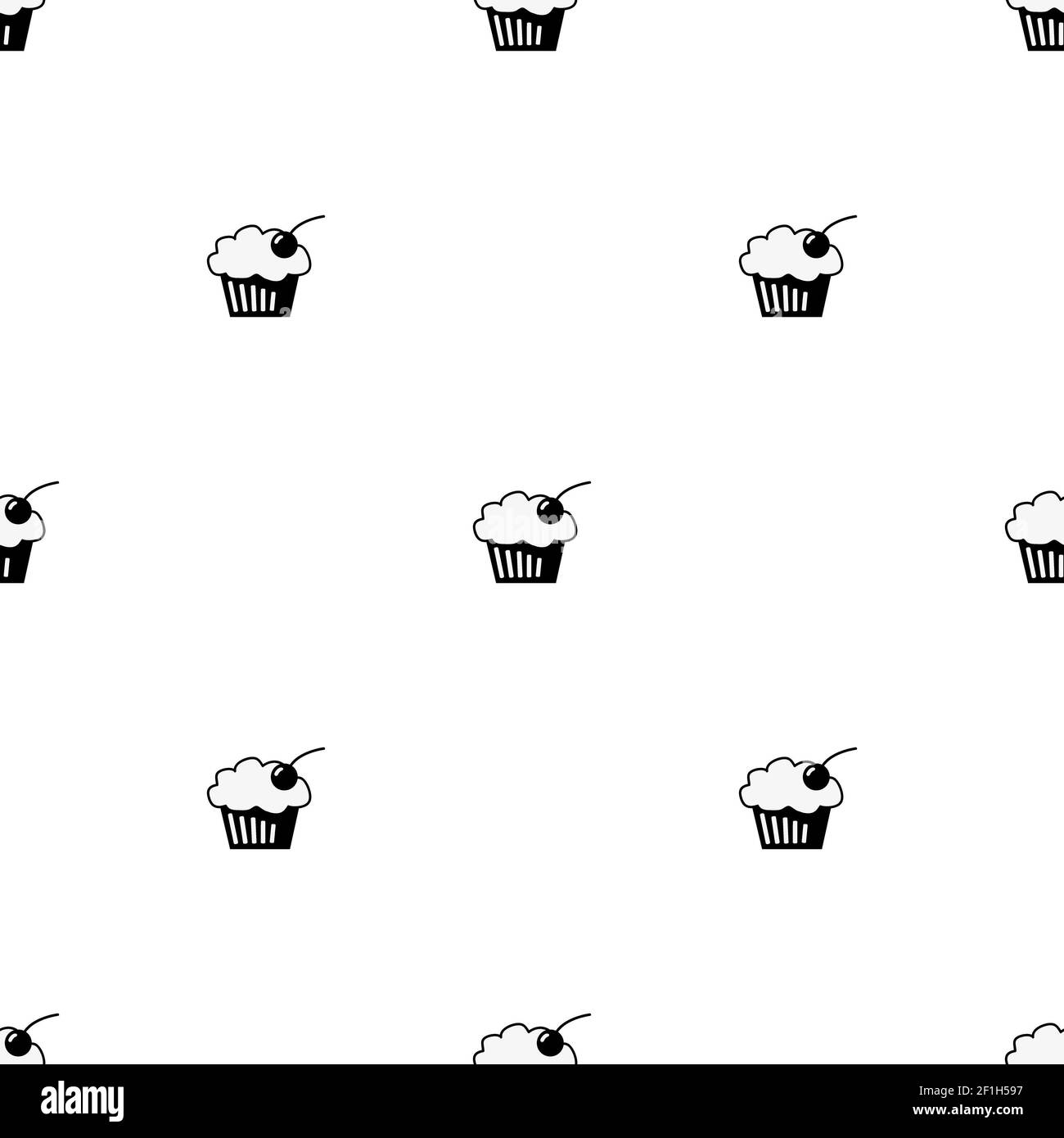 Seamless pattern coffee cup Black and White Stock Photos & Images - Alamy