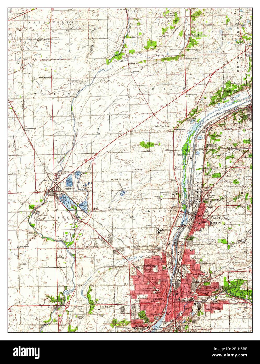 Joliet map hi-res stock photography and images - Alamy