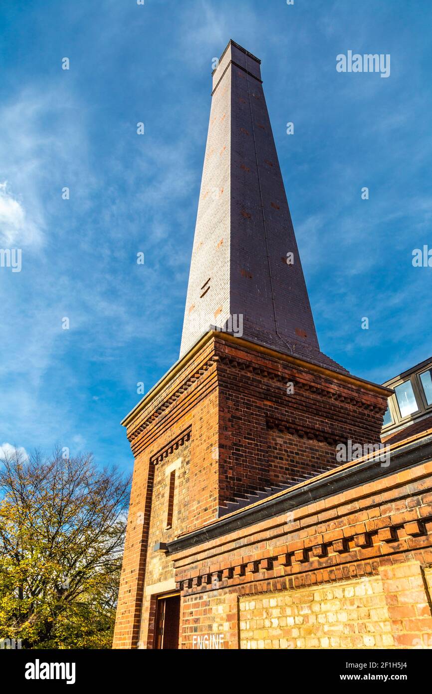 Chimney of The Engine House, Walthamstow Wetlands, Lea Valley Country ...