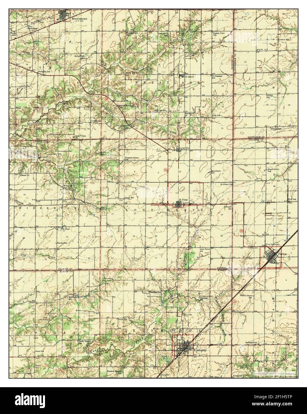 Map of kinmundy hi-res stock photography and images - Alamy