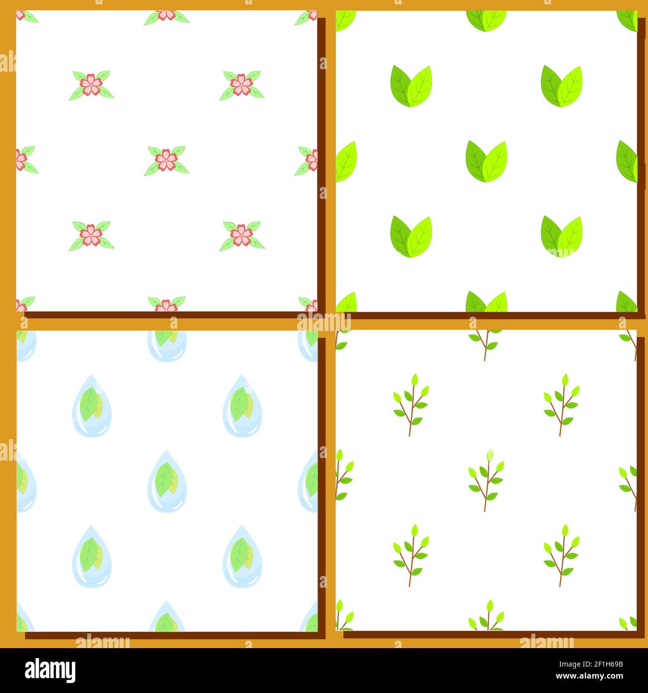 Set of seamless pattern Stock Photo - Alamy