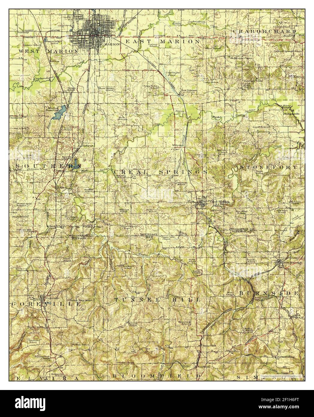 Marion Illinois Map Cut Out Stock Images And Pictures Alamy