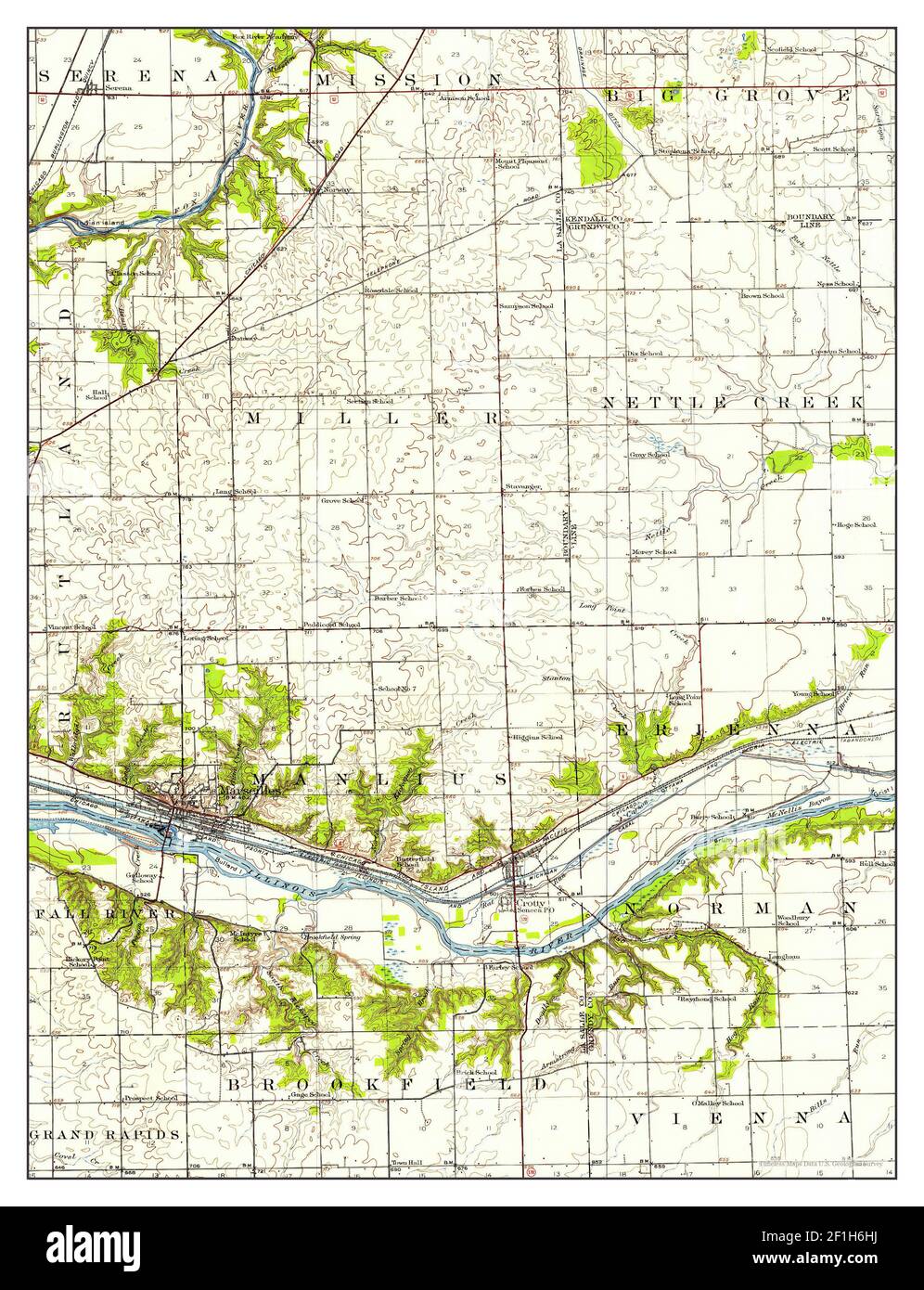 Marseilles, Illinois, map 1940, 1:62500, United States of America by ...