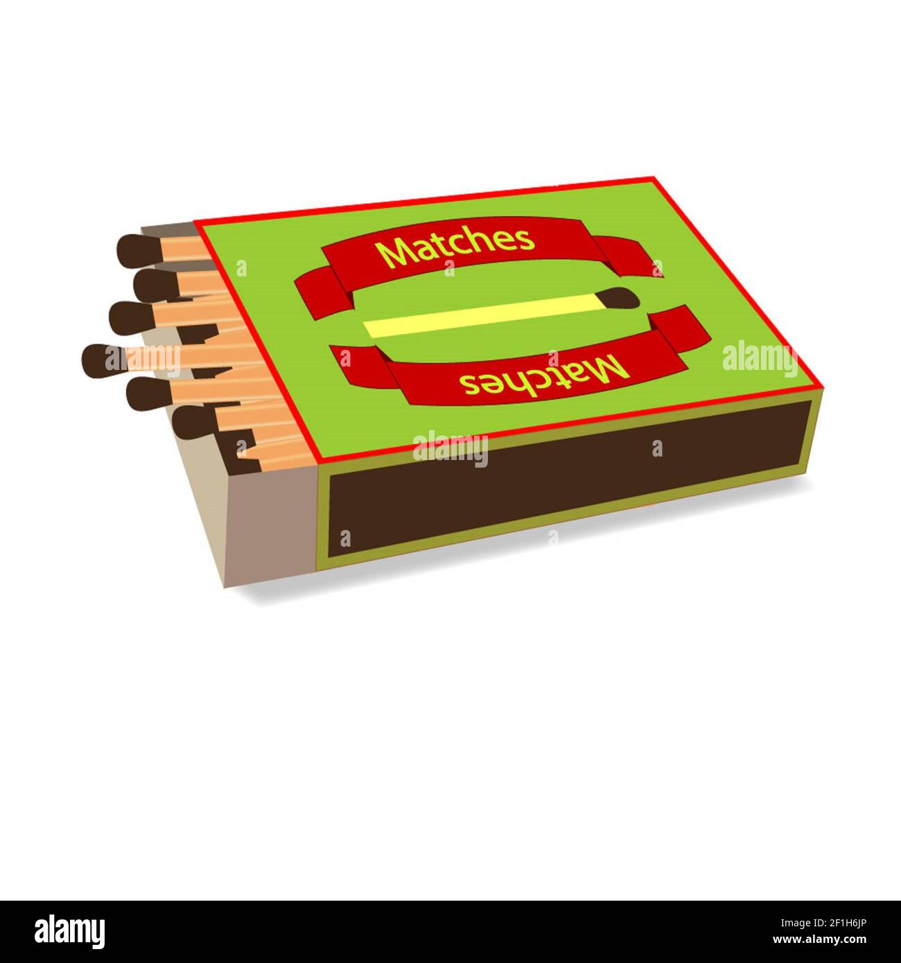 Top view matchbox on white Stock Photo - Alamy