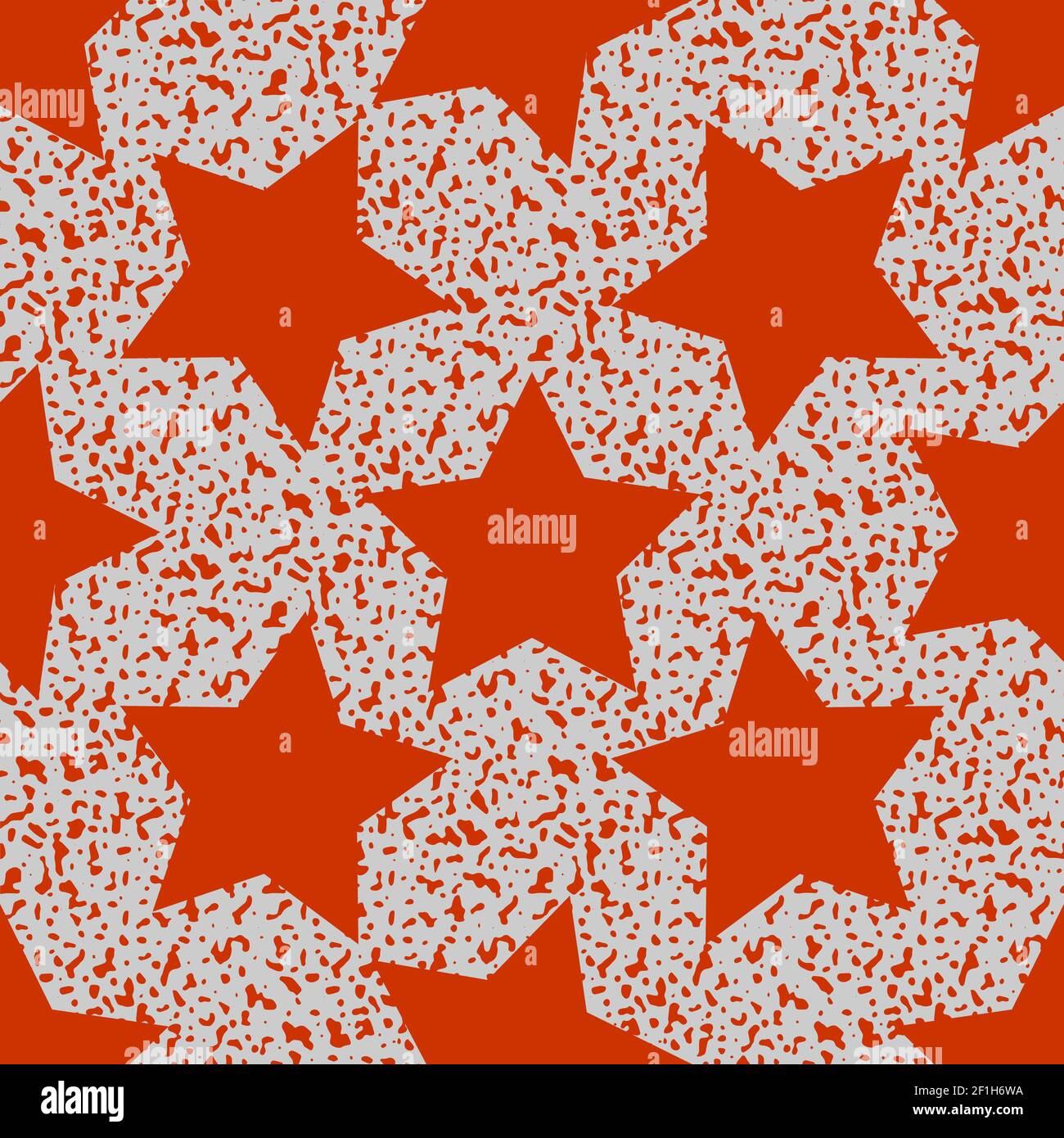 Vector seamless stars with grunge texture print Stock Photo - Alamy