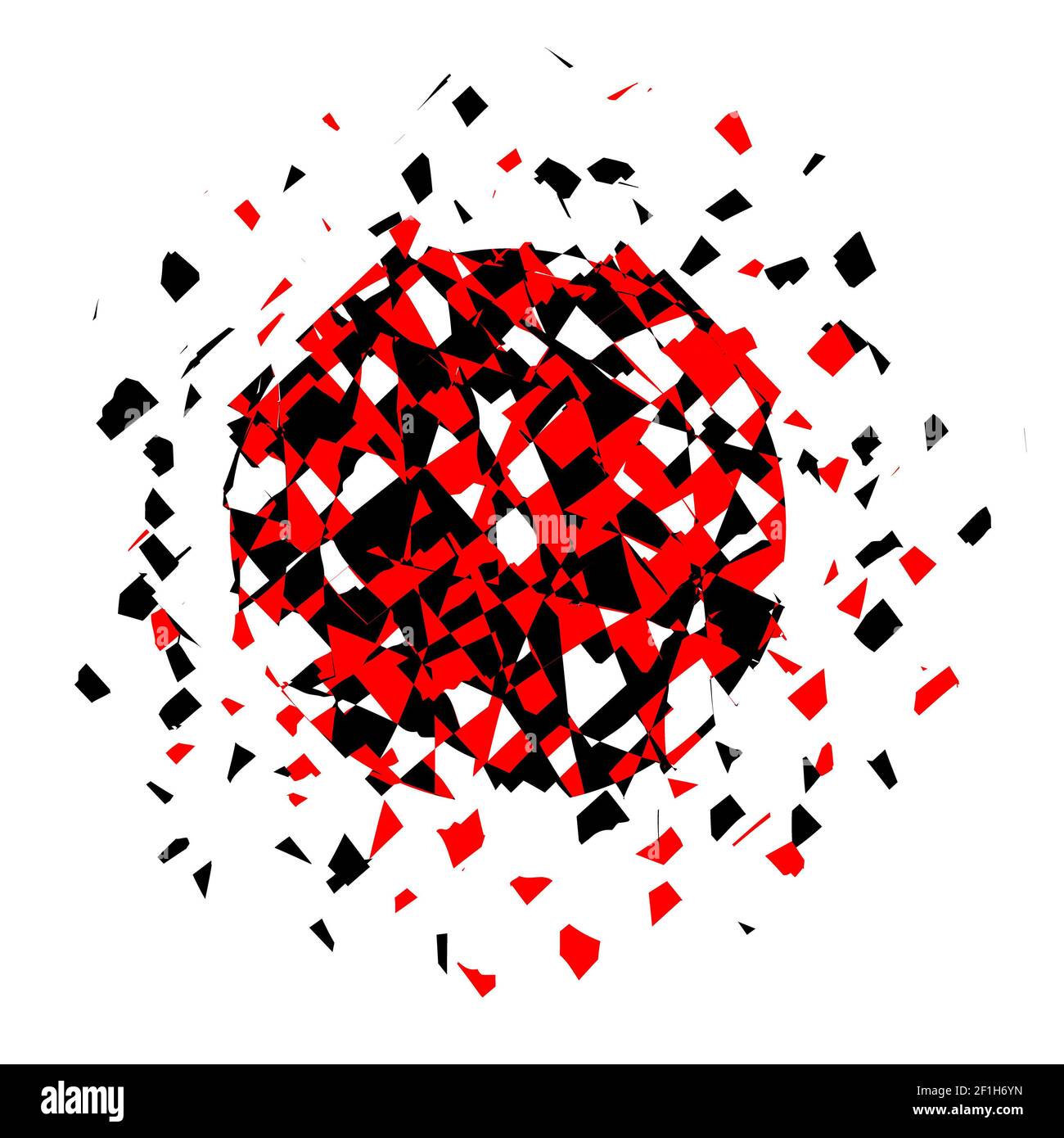 Explosion fragments vector illustration Cut Out Stock Images & Pictures ...