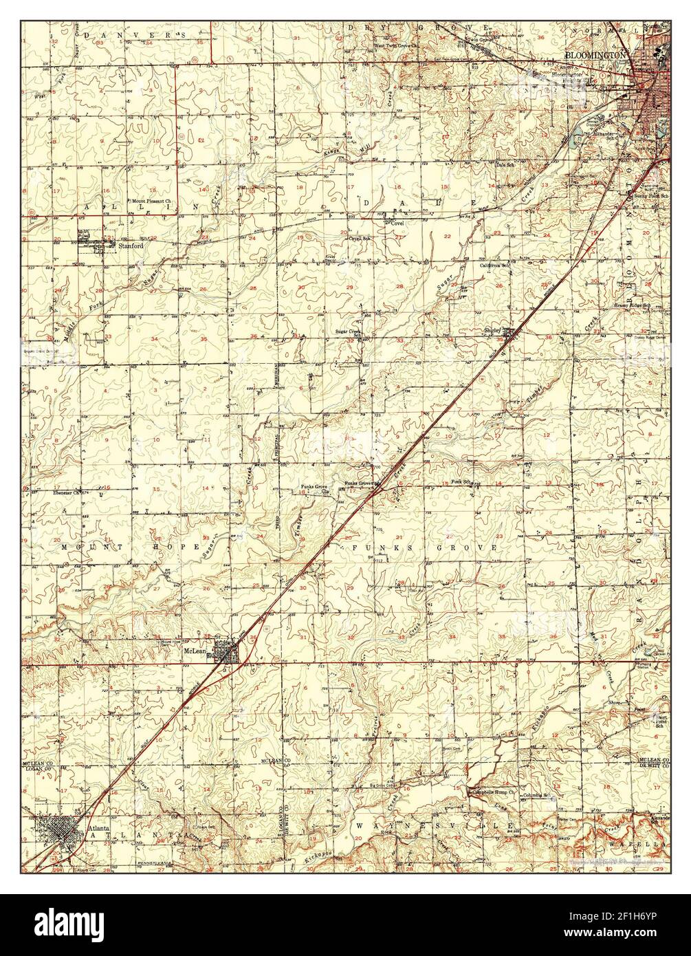 Map of mclean hi-res stock photography and images - Alamy