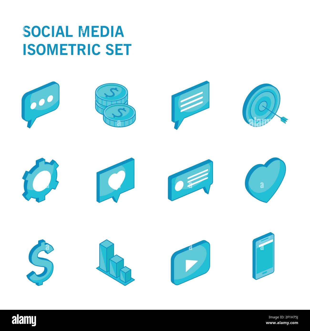 twelve social icons Stock Vector Image & Art - Alamy