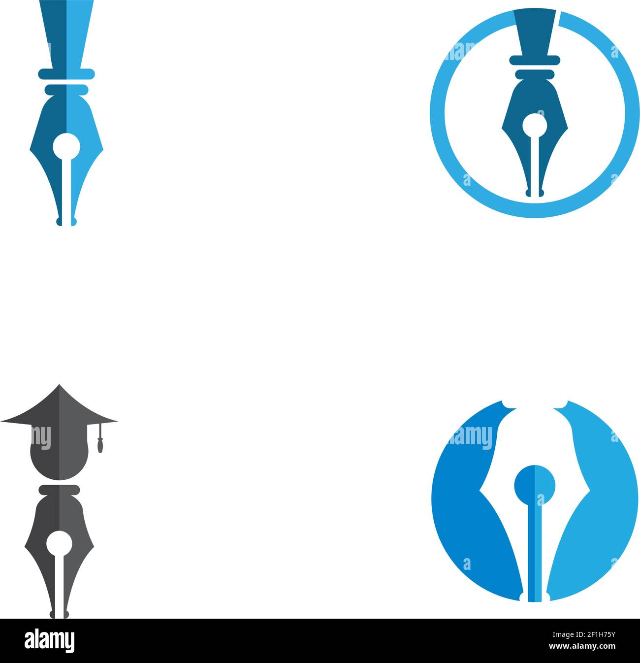 Trendy fountain pen Stock Vector Images - Alamy