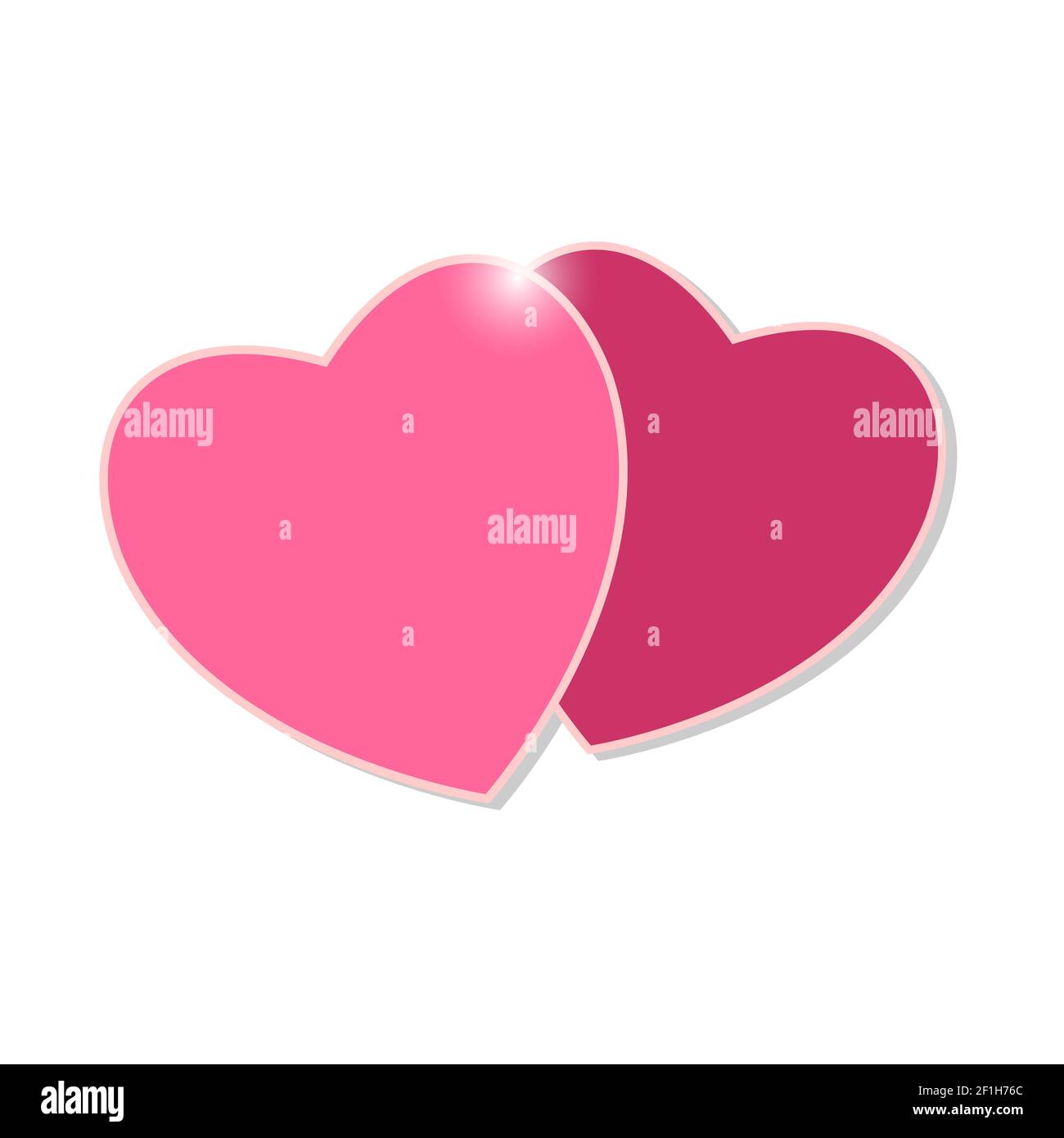 3d pink icon hearts Cut Out Stock Images & Pictures - Alamy