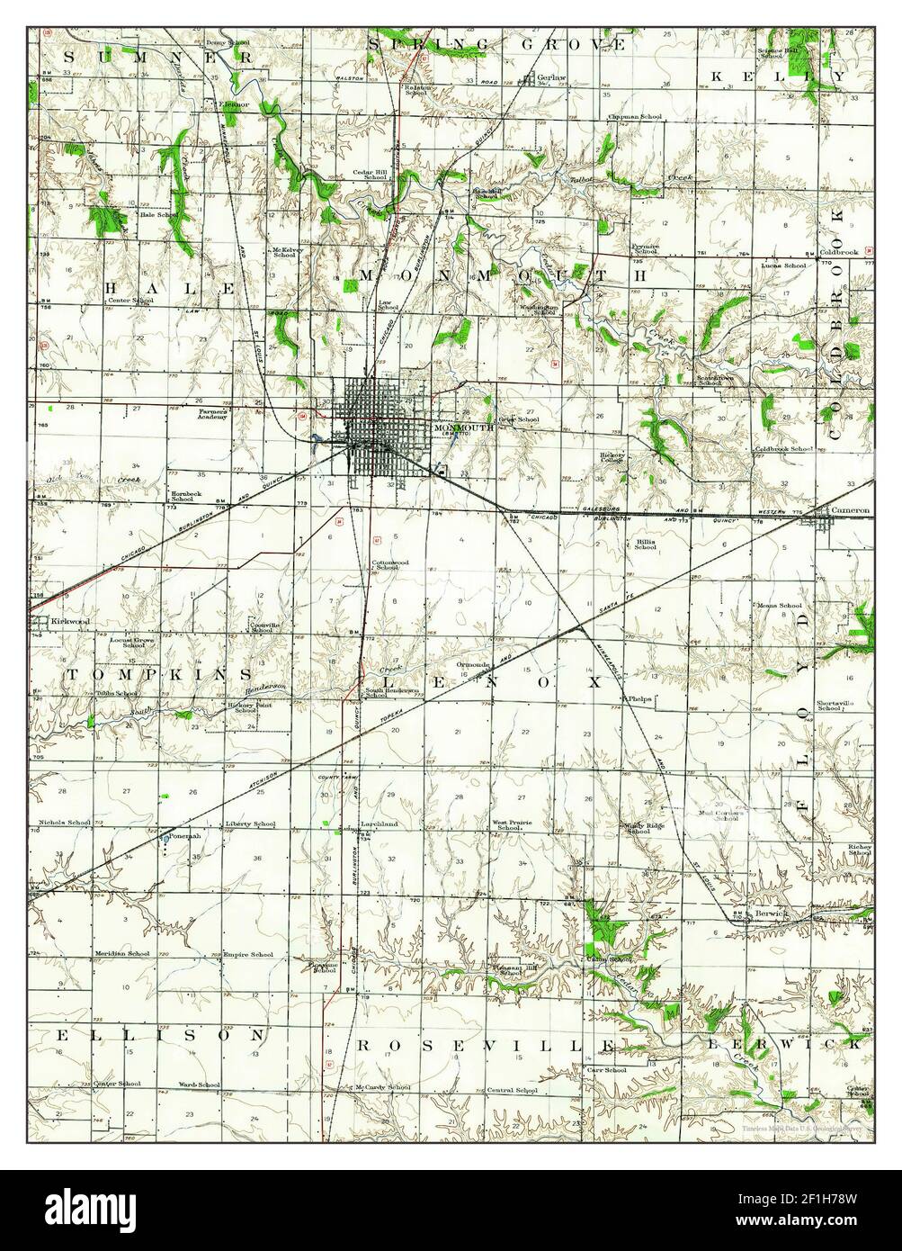 Monmouth Map High Resolution Stock Photography and Images - Alamy