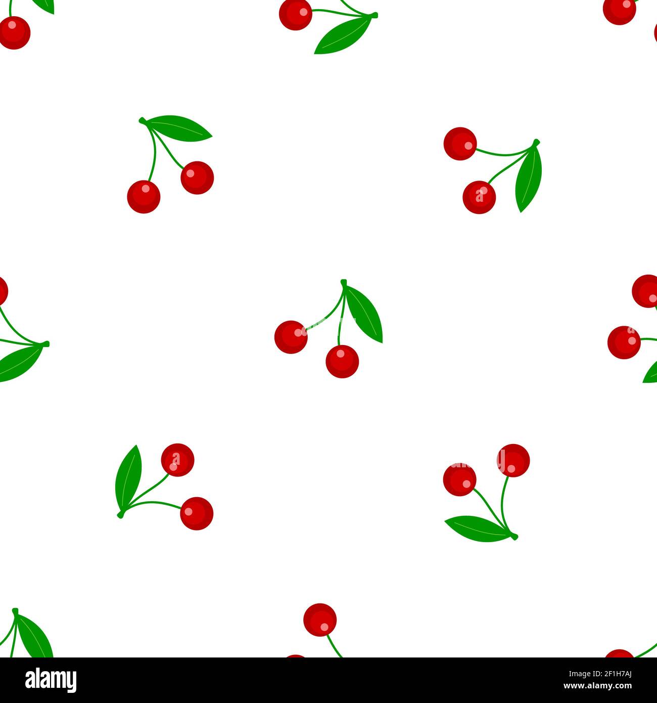 Seamless background with cherry. Vector illustration Stock Photo - Alamy