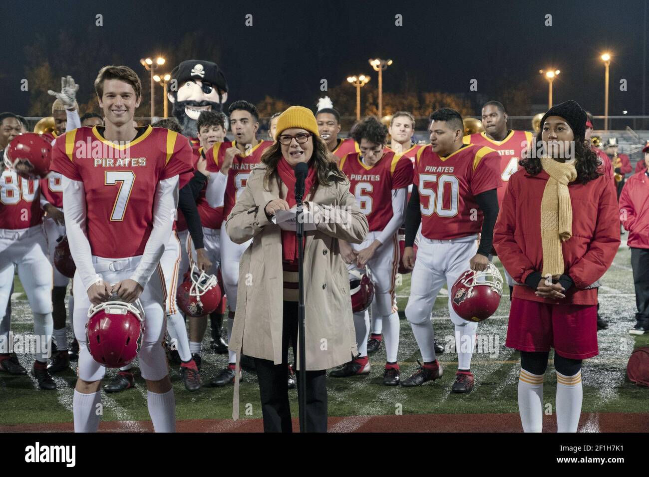 MOXIE, from left: Patrick Schwarzenegger, Marcia Gay Harden, Sydney ...