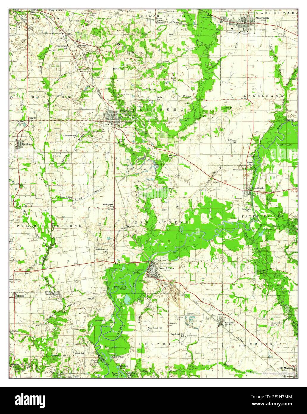 Athens street map Cut Out Stock Images & Pictures - Alamy