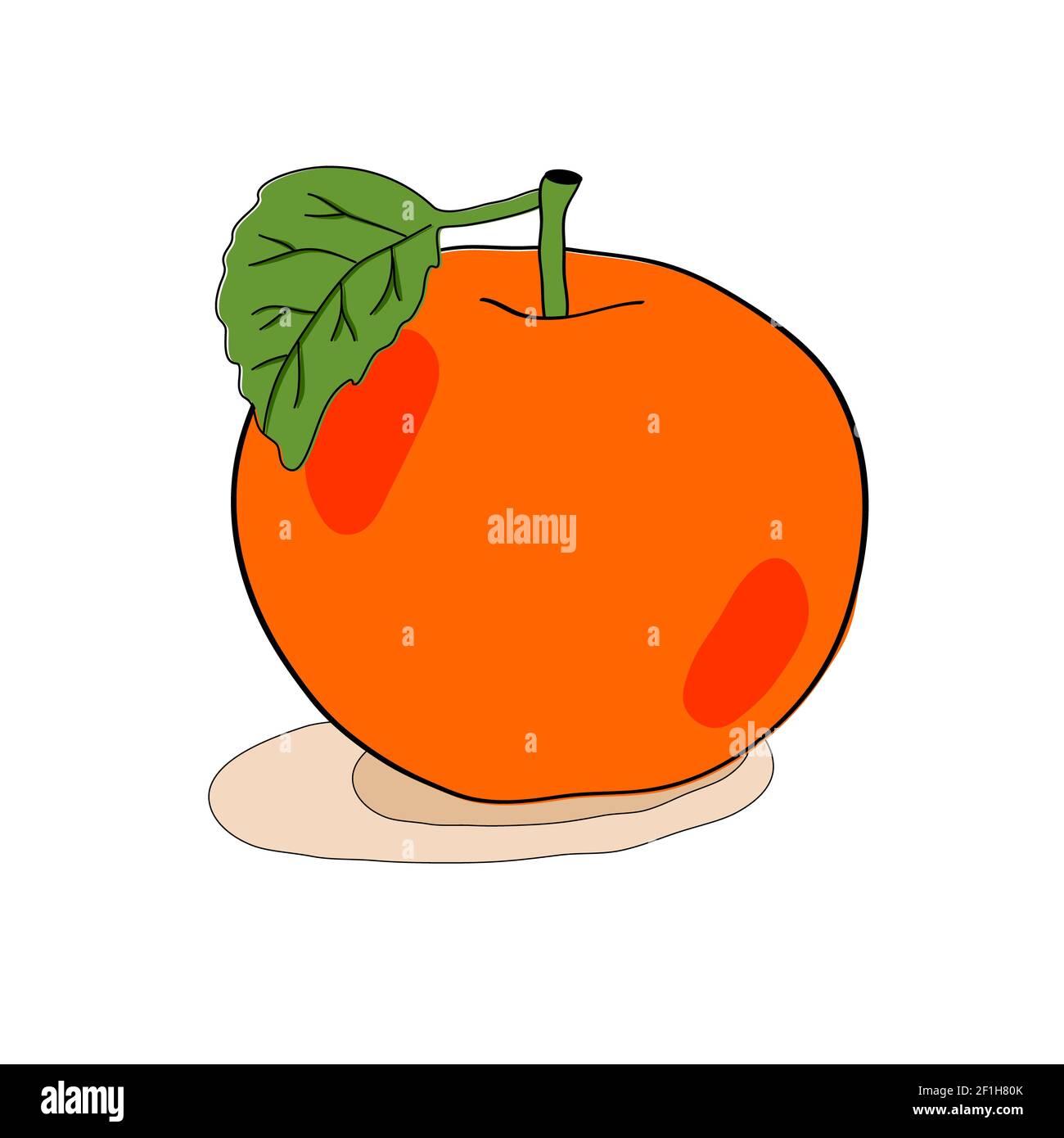 Hand drawn apple illustration hi-res stock photography and images - Alamy