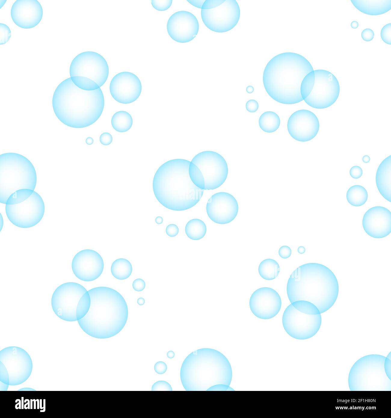 Vector illustration of seamless background of bubbles in water Stock ...