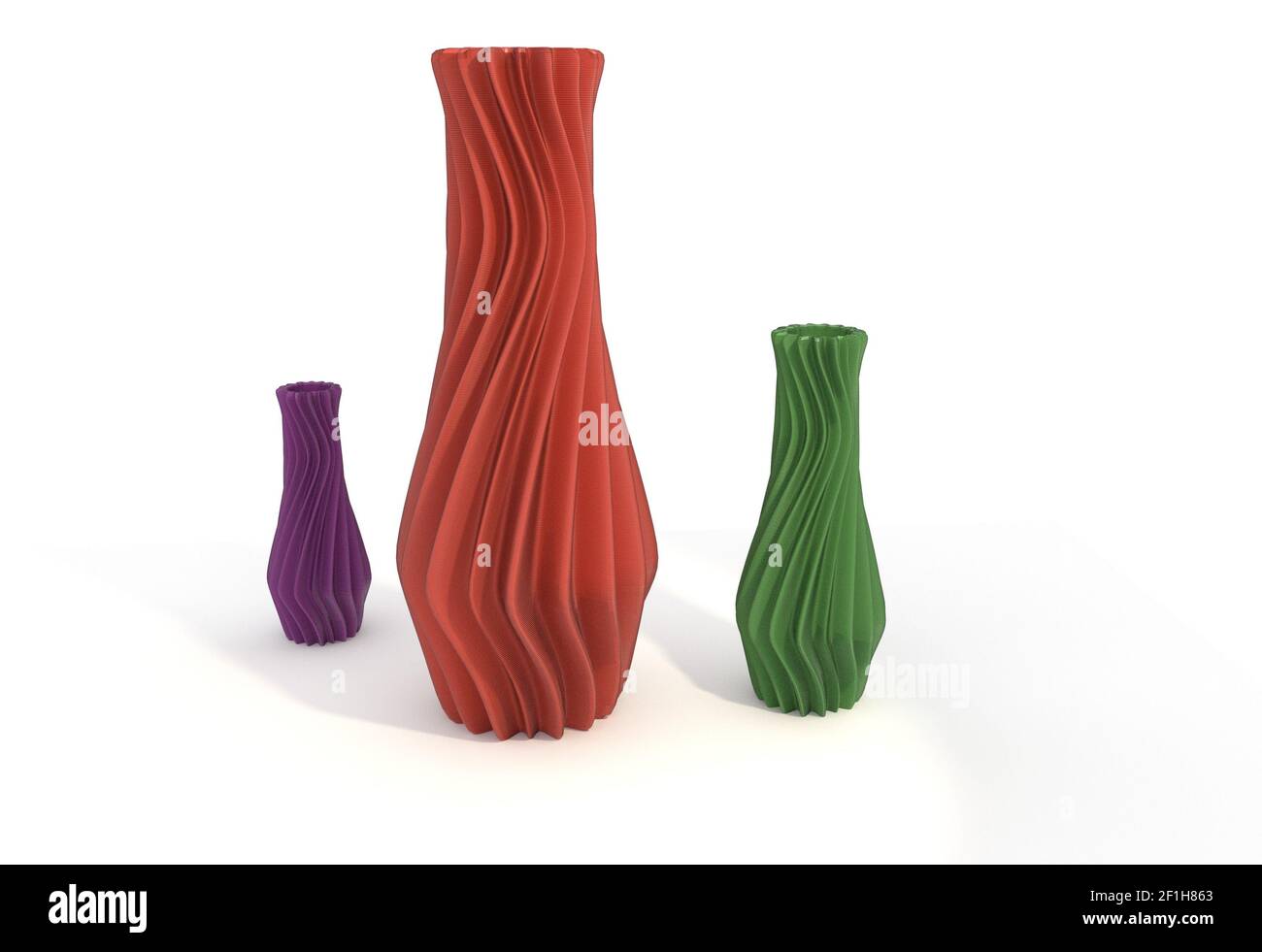Printed object vase 3d illustration isolated Stock Photo - Alamy