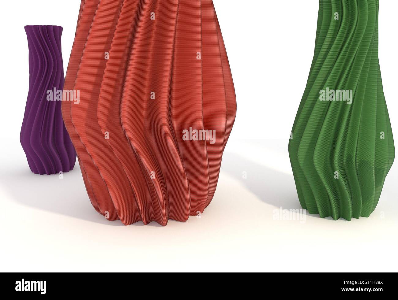 Printed object vase 3d illustration isolated Stock Photo - Alamy