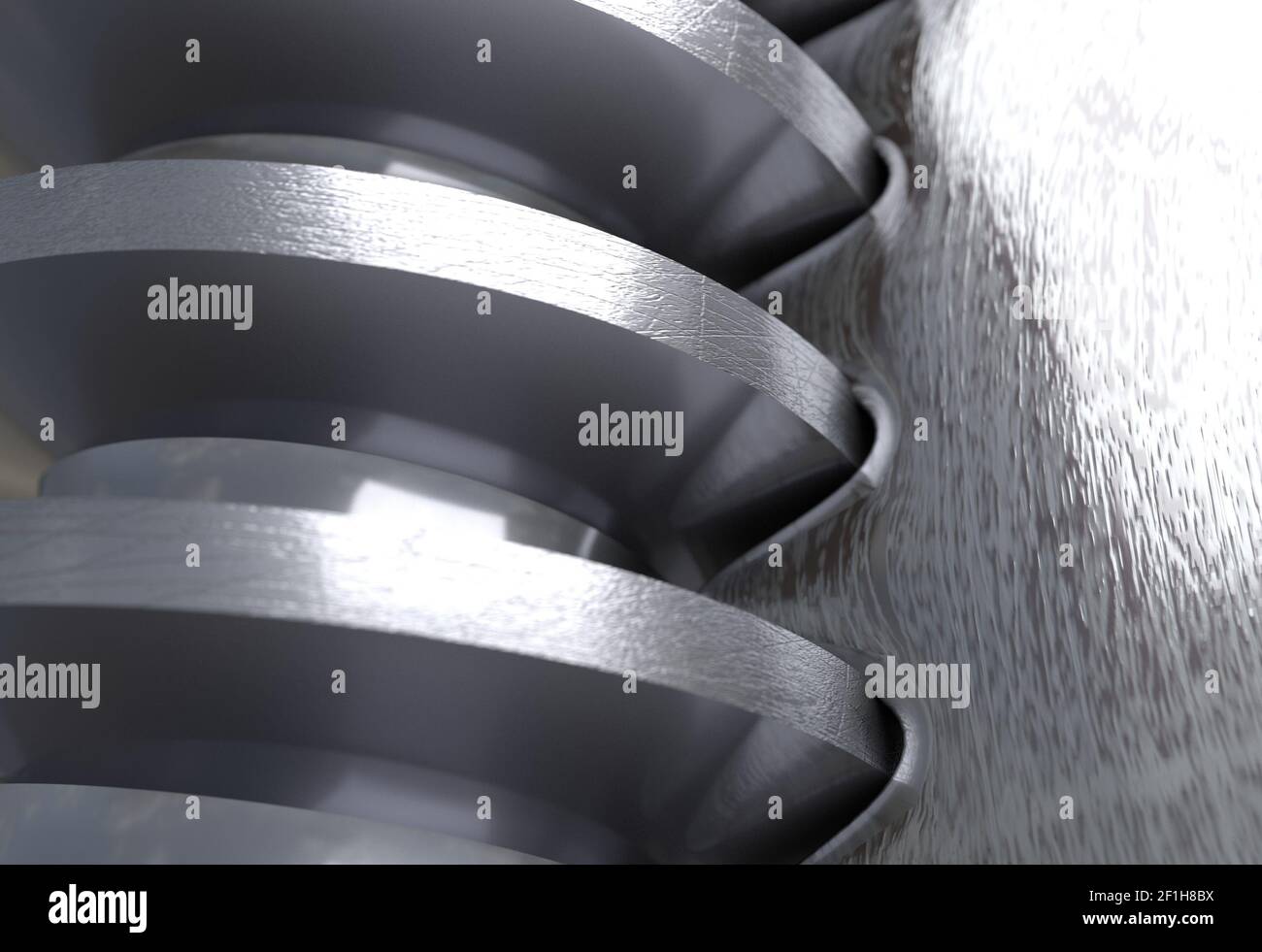 Worm drive pair of the gears. 3d illustration Stock Photo - Alamy
