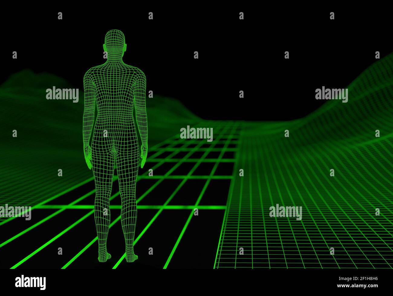 Wireframe Man High Resolution Stock Photography and Images - Alamy