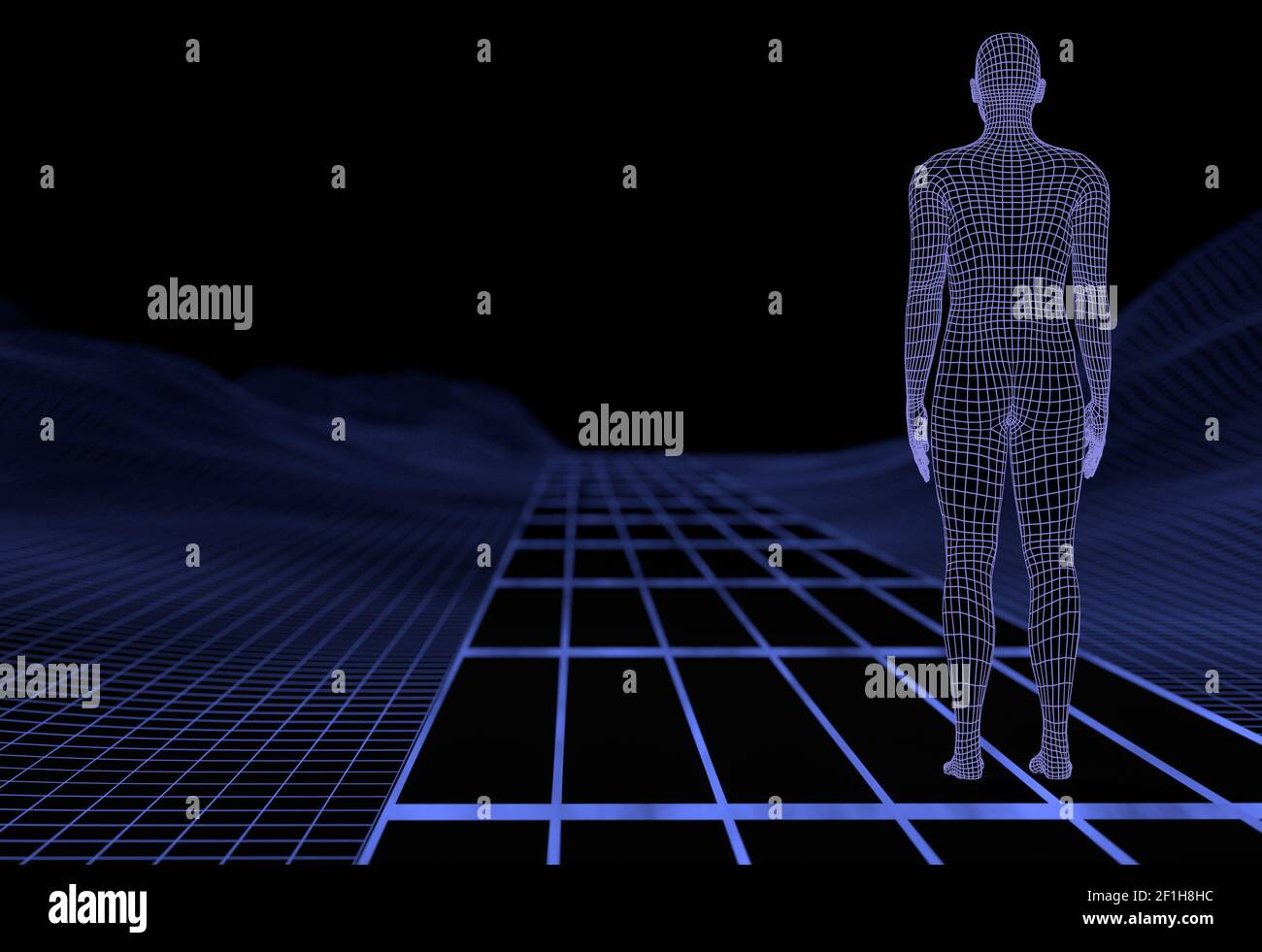 Wireframe man hi-res stock photography and images - Alamy