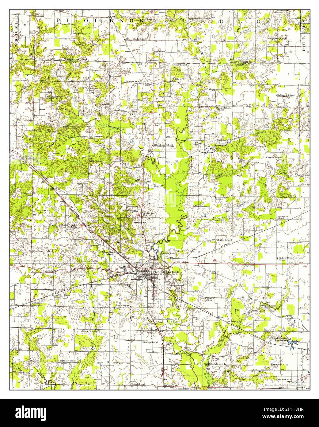 Map of pinckneyville hi-res stock photography and images - Alamy