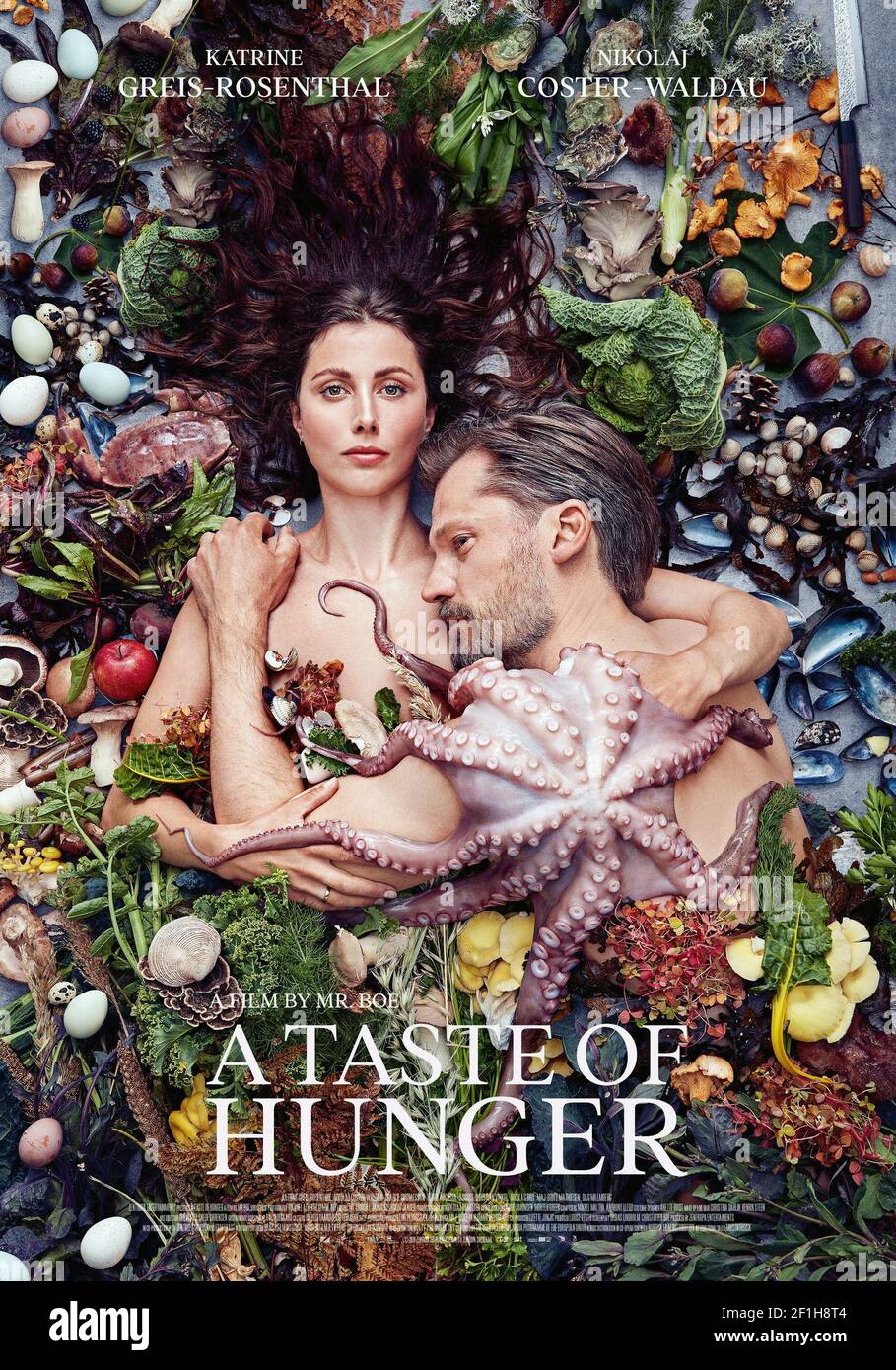 A TASTE OF HUNGER, (aka SMAGEN AF SULT), poster, from left: Katrine Greis-Rosenthal, Nikolaj ...