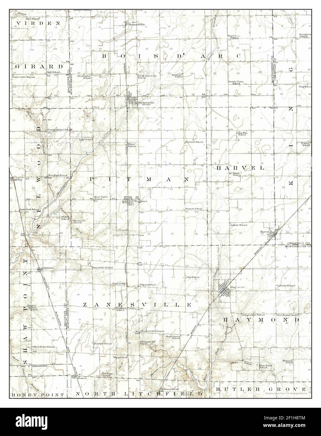 Map of raymond Cut Out Stock Images & Pictures - Alamy