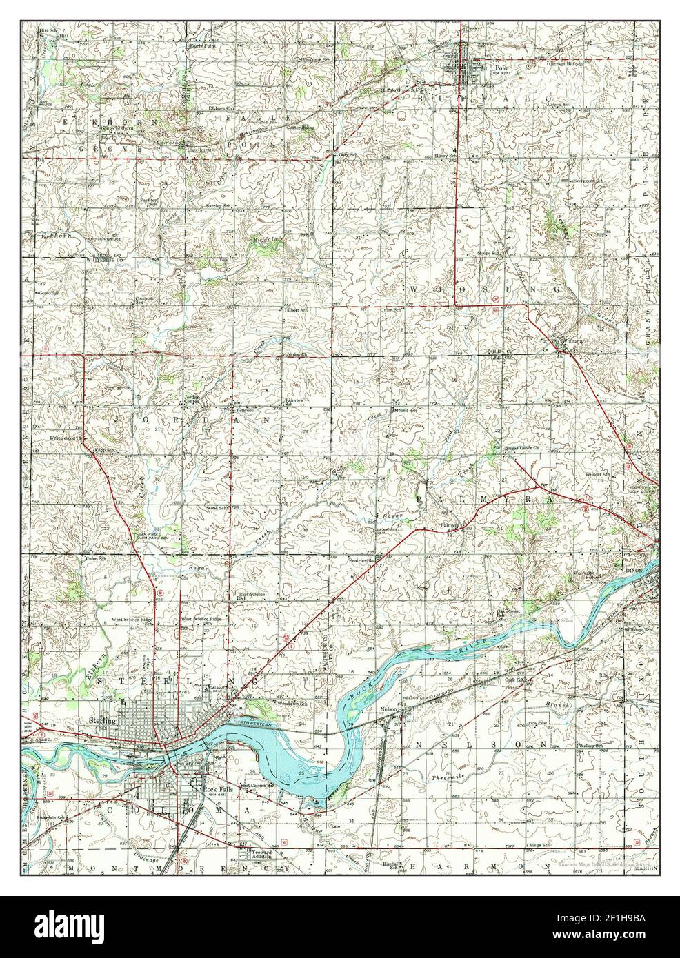 Sterling, Illinois, map 1946, 1:62500, United States of America by ...