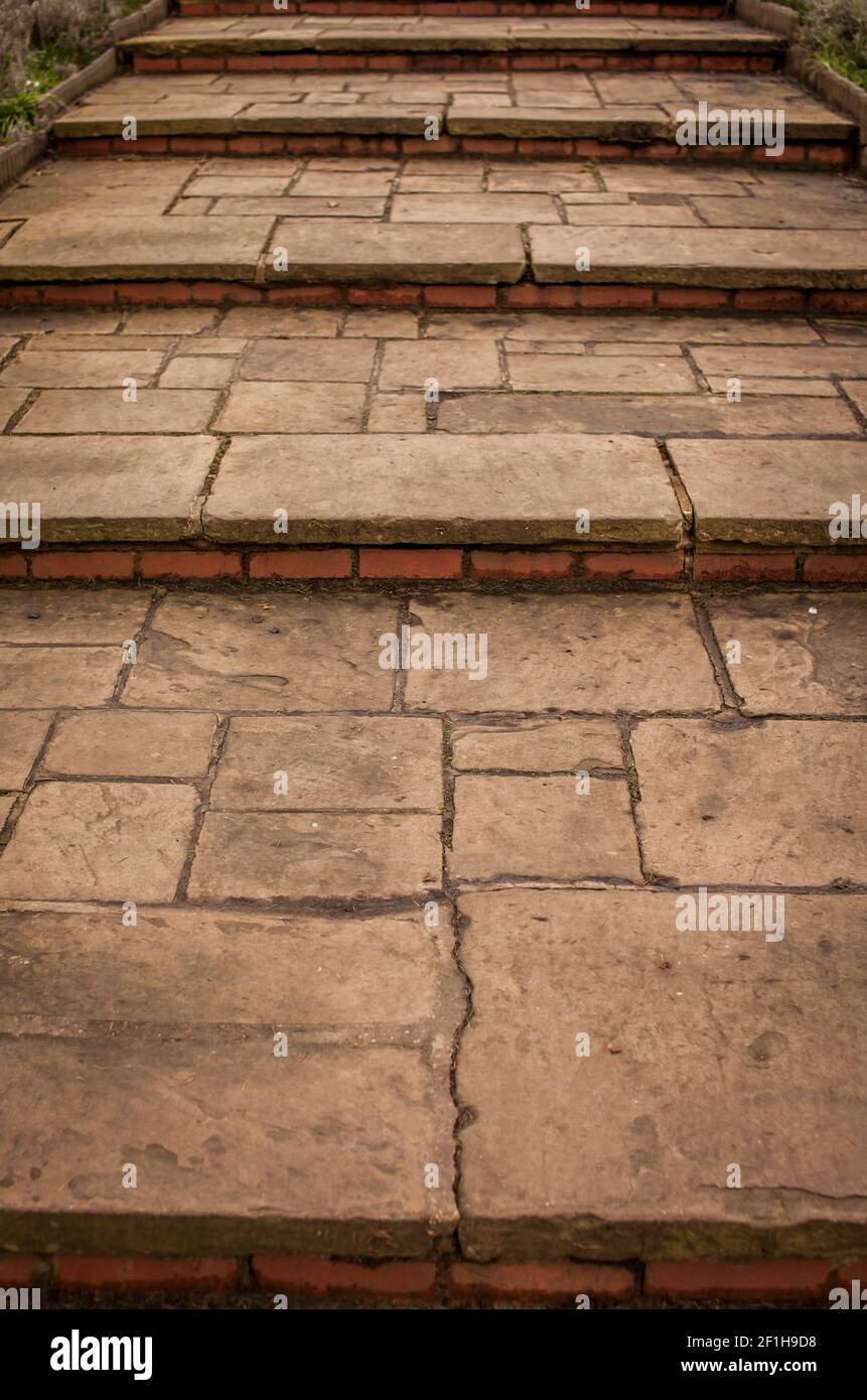 Wide stone stairs Stock Photo - Alamy
