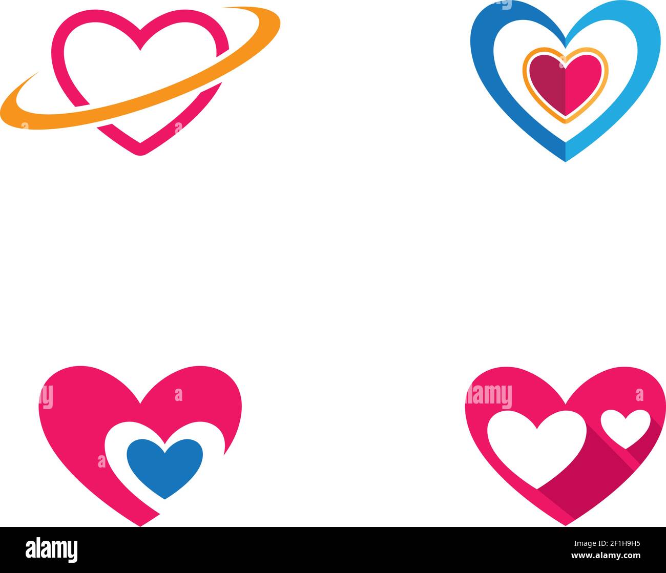 Love logo template symbol icon illustration design Stock Vector Image ...