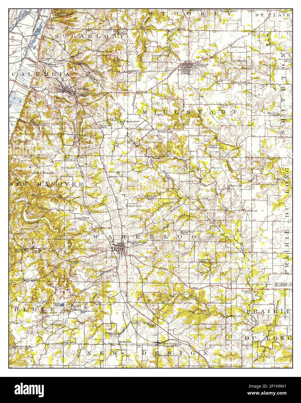 Waterloo, Illinois, map 1910, 1:62500, United States of America by ...