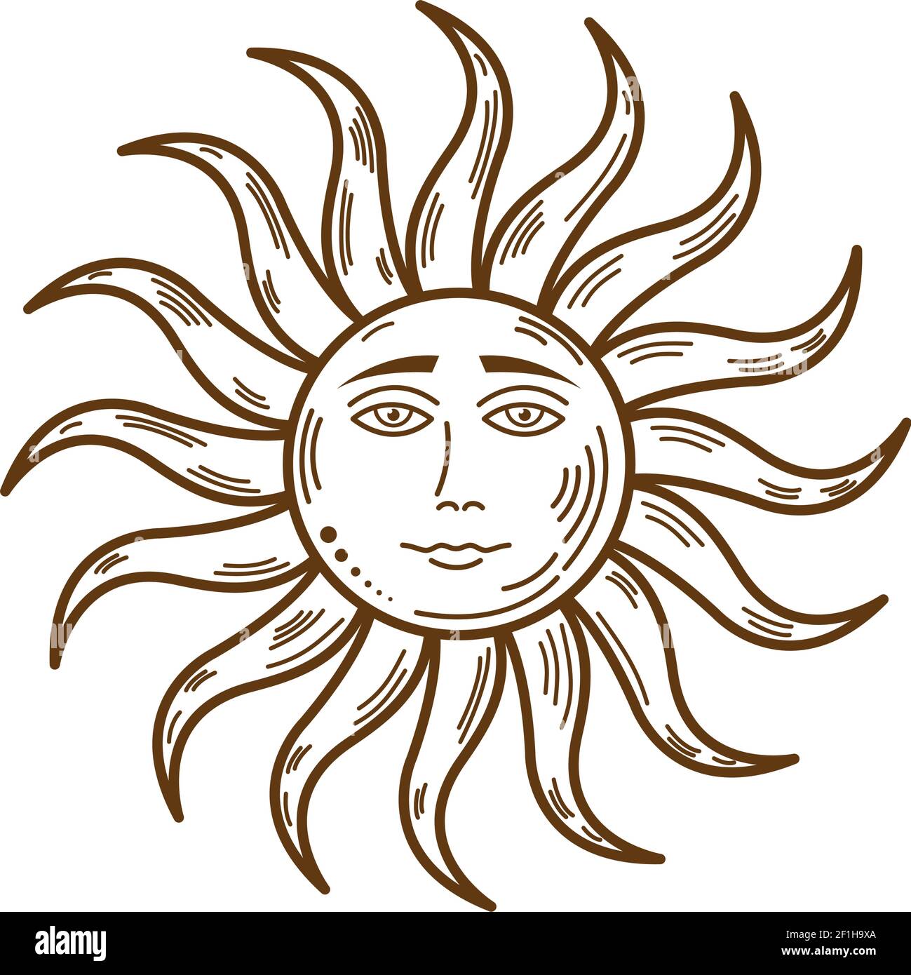 sun astrology symbol Stock Vector Image & Art - Alamy