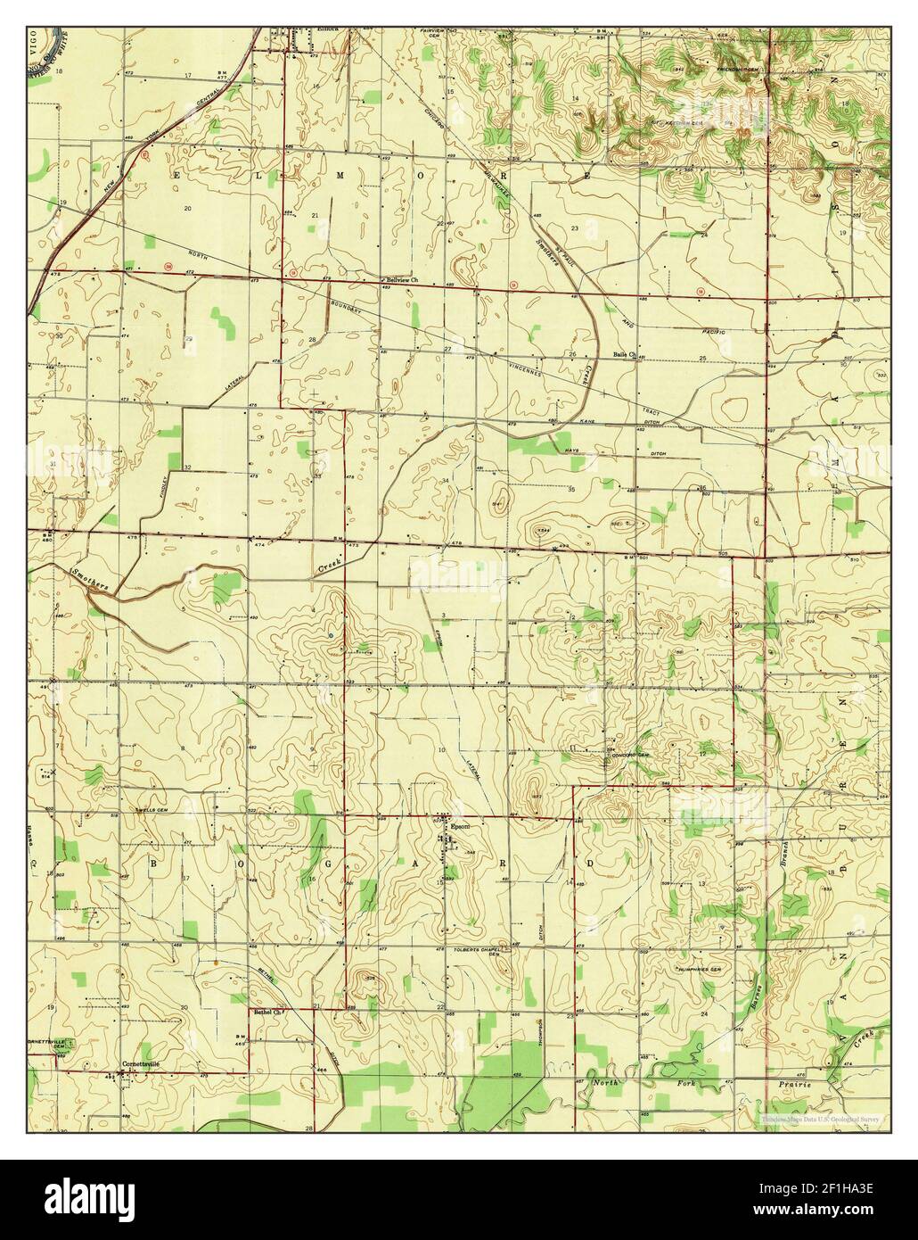 Map of epsom hi-res stock photography and images - Alamy