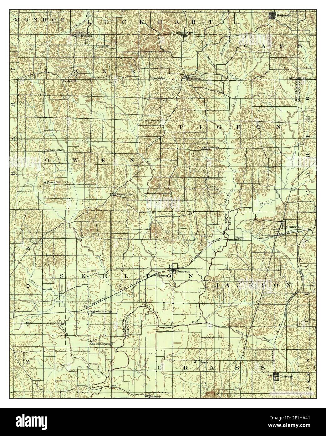 Degonia Springs, Indiana, map 1902, 1:62500, United States of America ...
