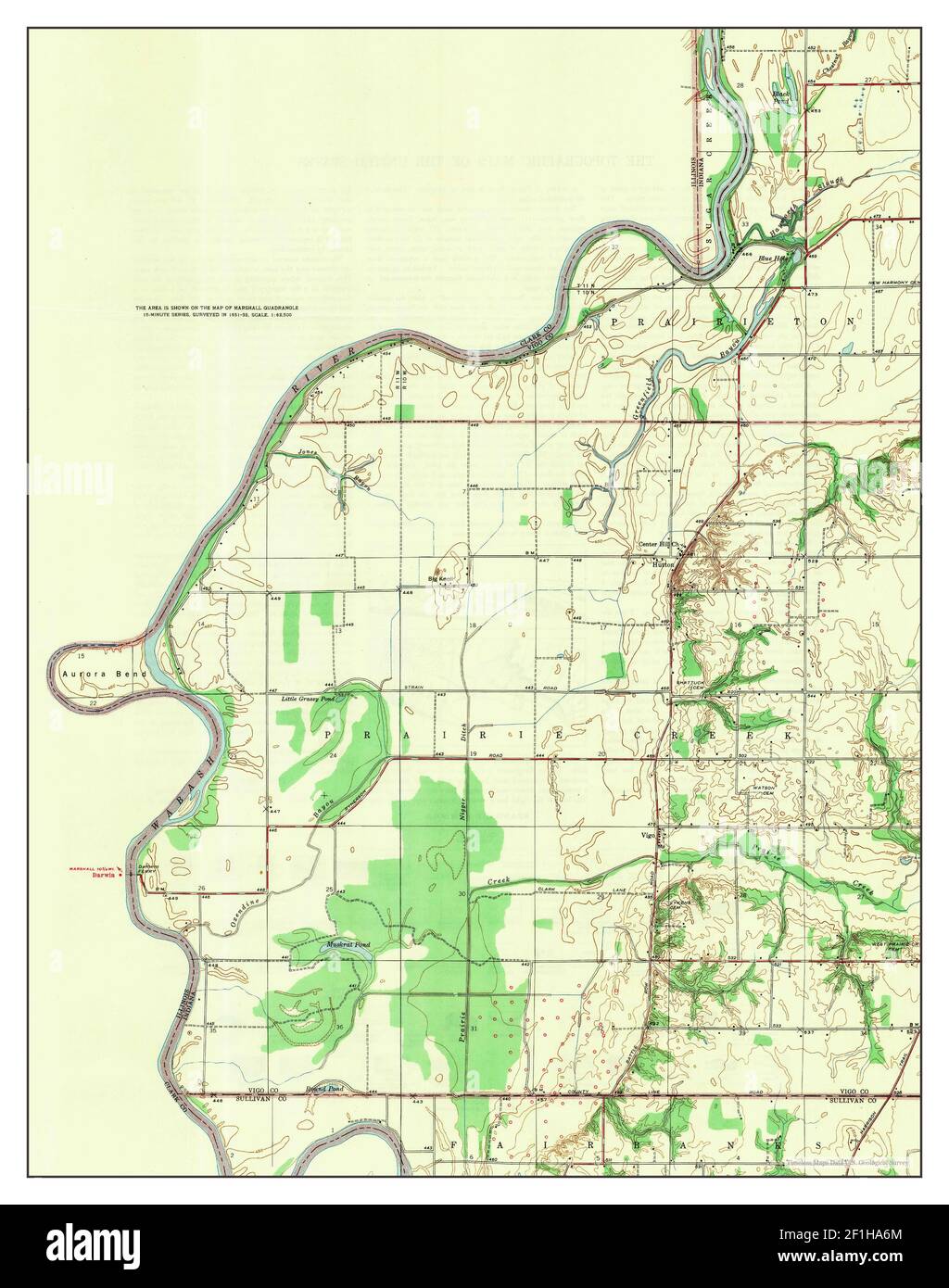 Hutton, Indiana, map 1942, 1:24000, United States of America by ...