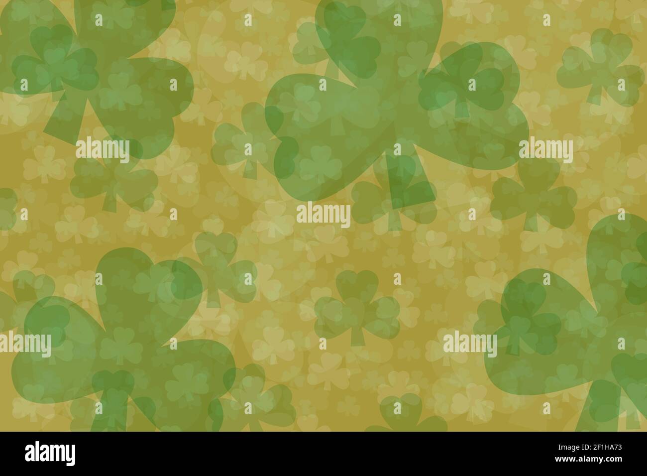 gold and green overlay clover shamrock background holiday st patricks ...