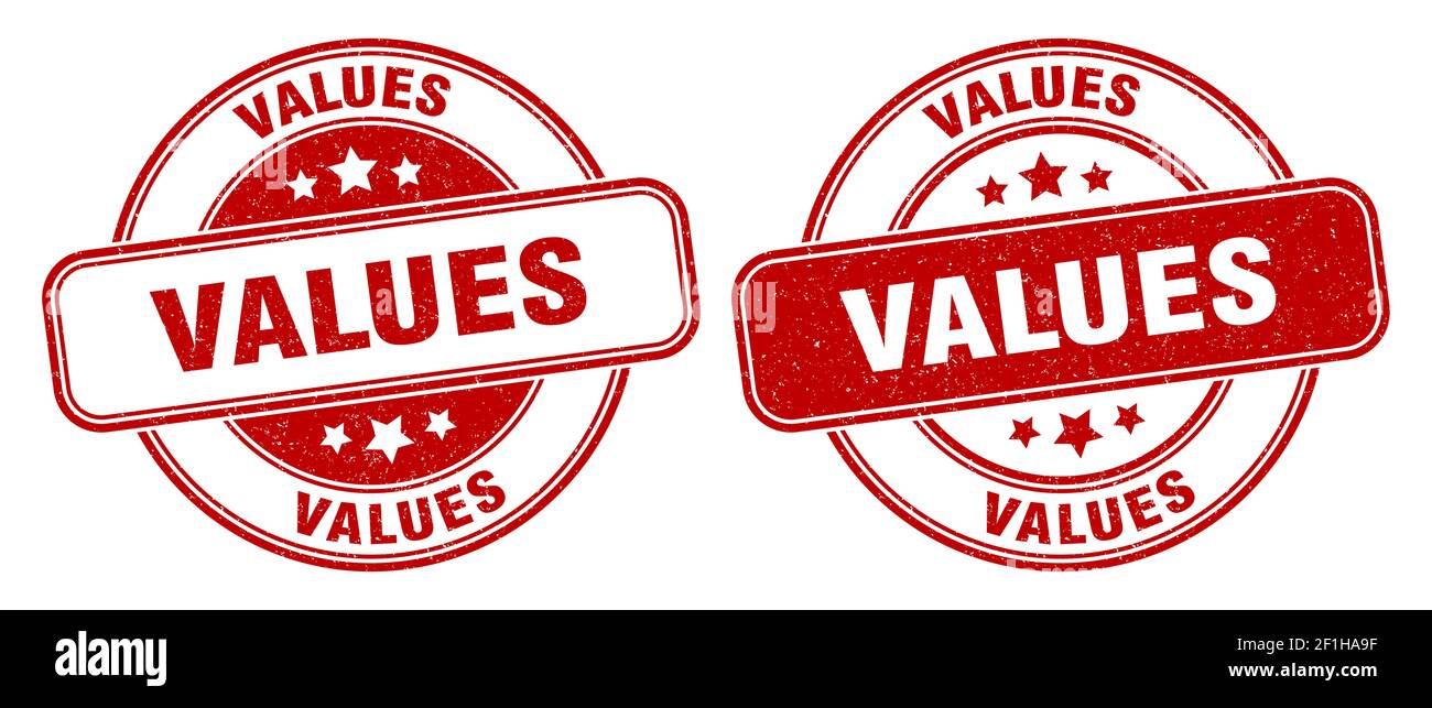 values stamp. values sign. round grunge label Stock Vector Image & Art ...