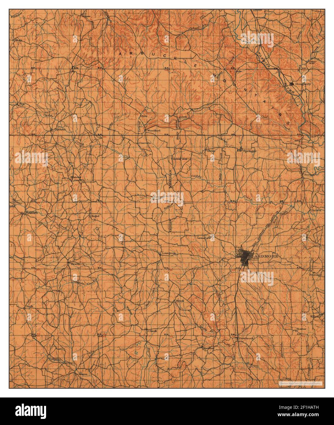 Map of ardmore hi-res stock photography and images - Alamy