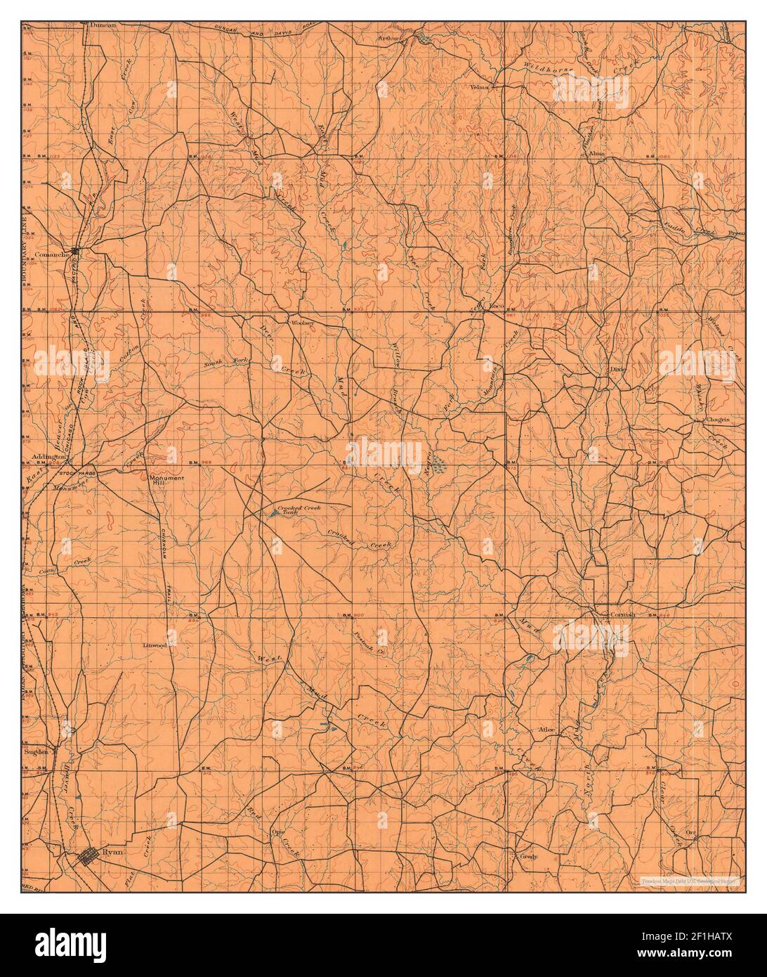 ACVBYZ IT Addington, map 1901, 1:125000, United States of America by ...