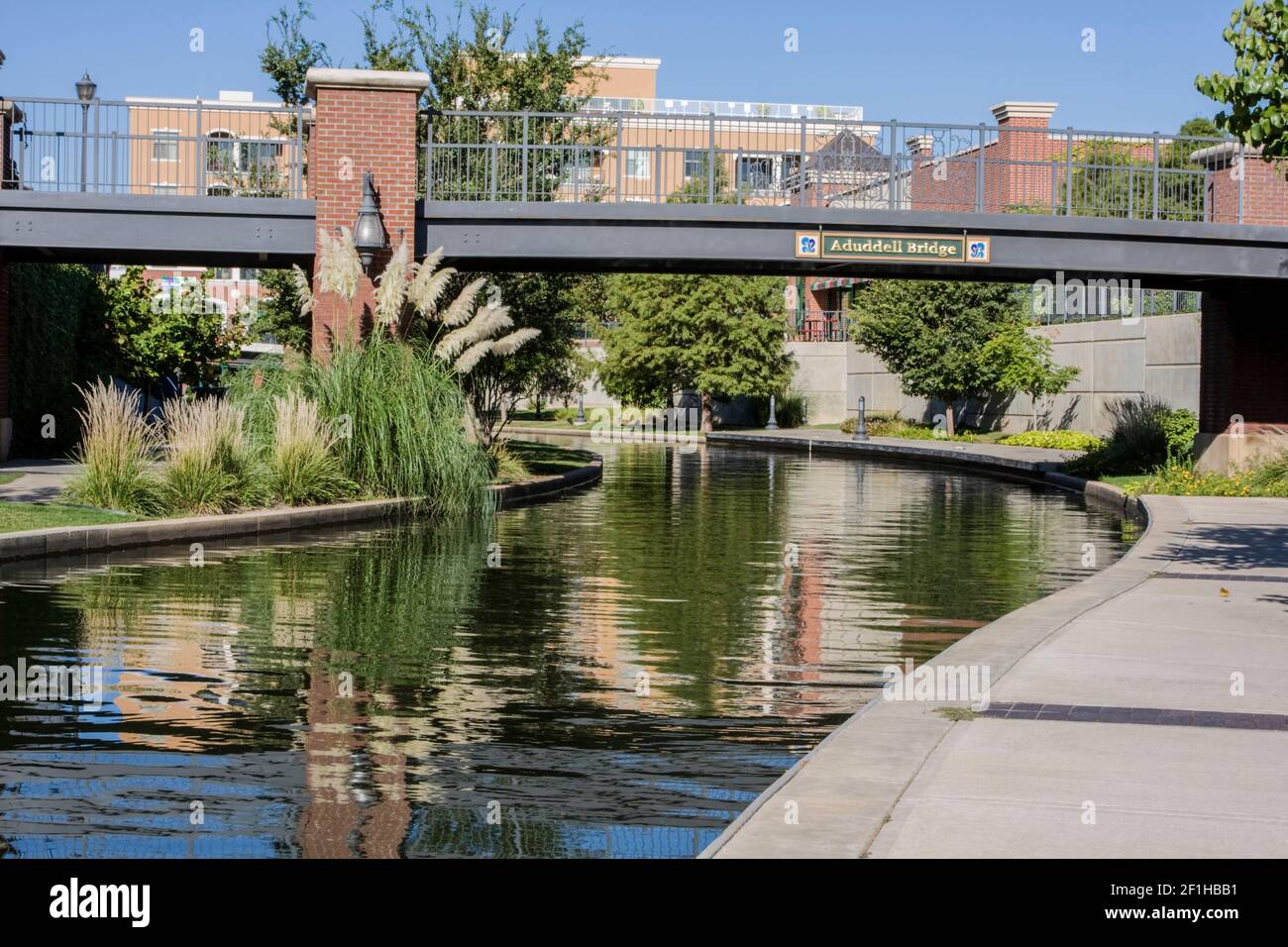 Oklahoma City, Oklahoma, USA. Bricktown Canal Stock Photo - Alamy