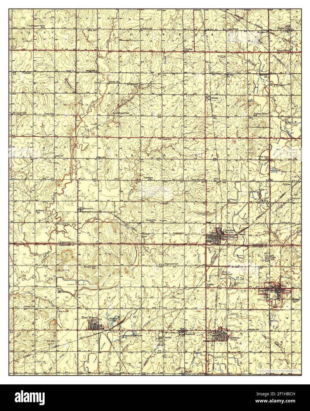 Cherokee Ks Map