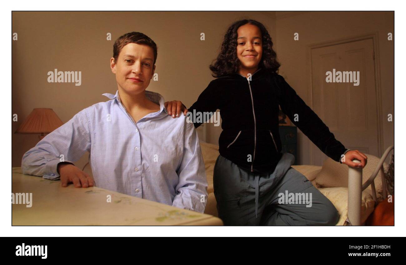 Rachael Douglas with her daughter Leda photographed at home in Richmond ...