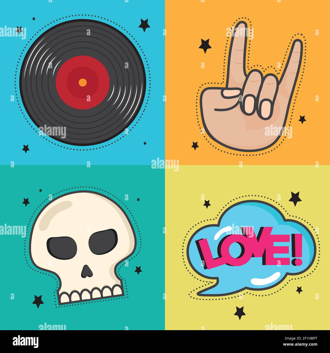 four set patches Stock Vector Image & Art - Alamy
