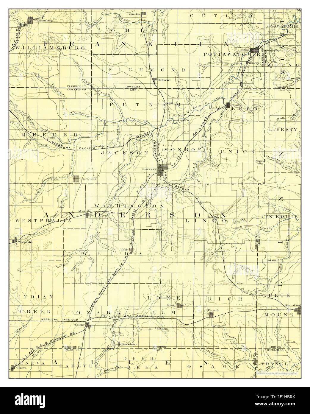 Garnett map hi-res stock photography and images - Alamy