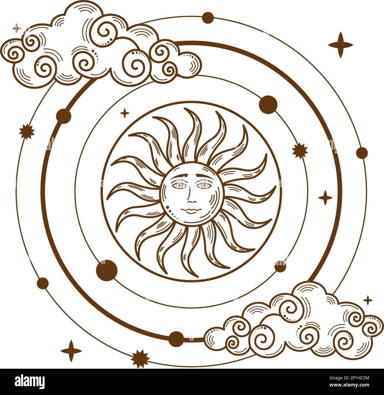 solar system astrology Stock Vector Image & Art - Alamy