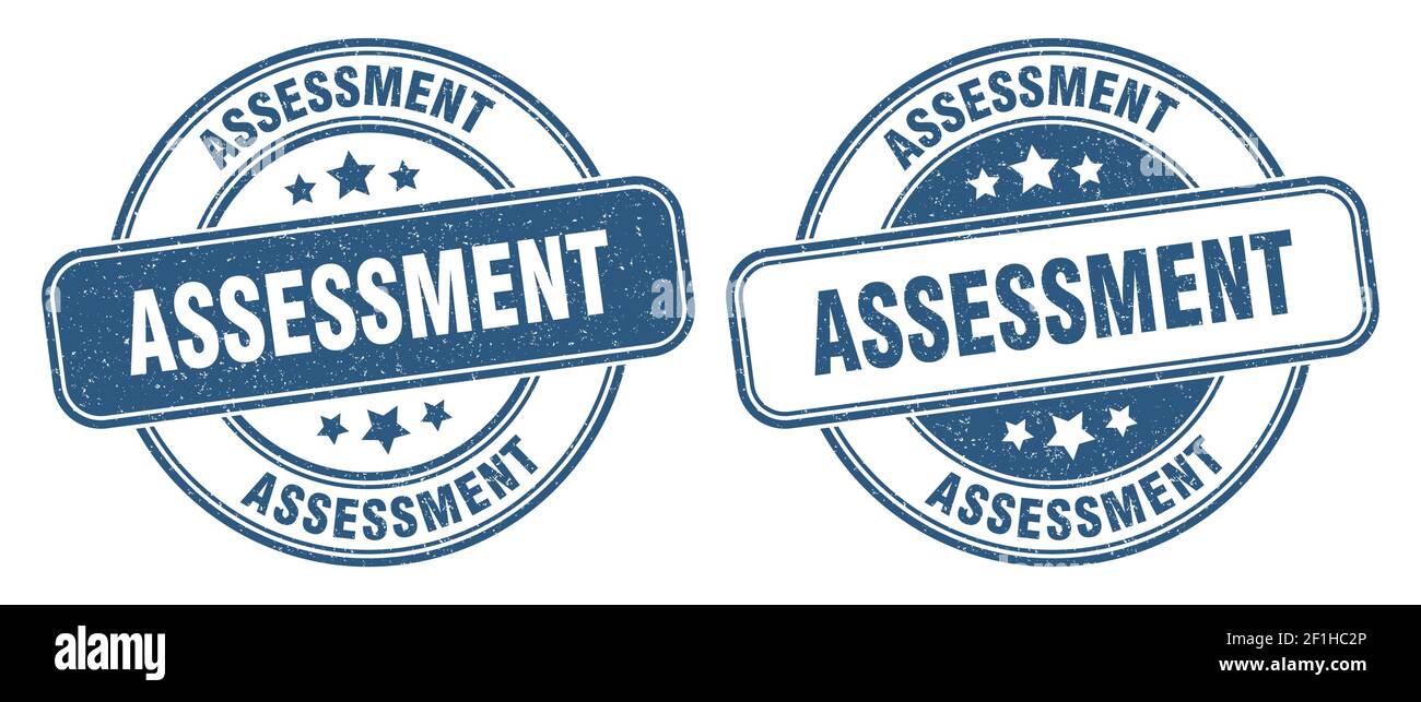 assessment stamp. assessment sign. round grunge label Stock Vector ...