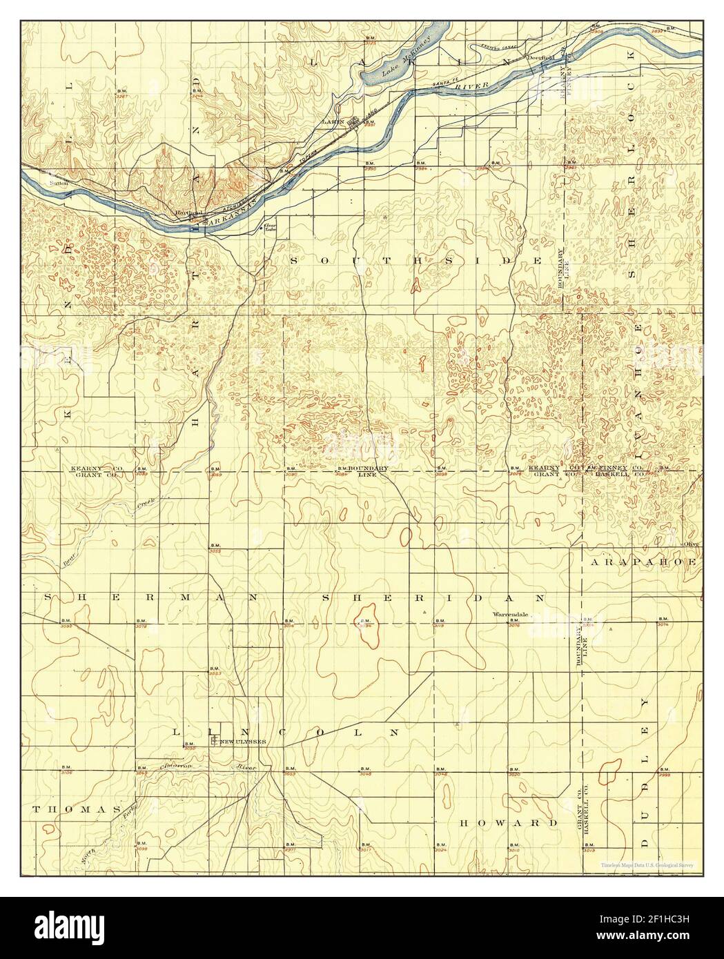 Lakin kansas map hi-res stock photography and images - Alamy