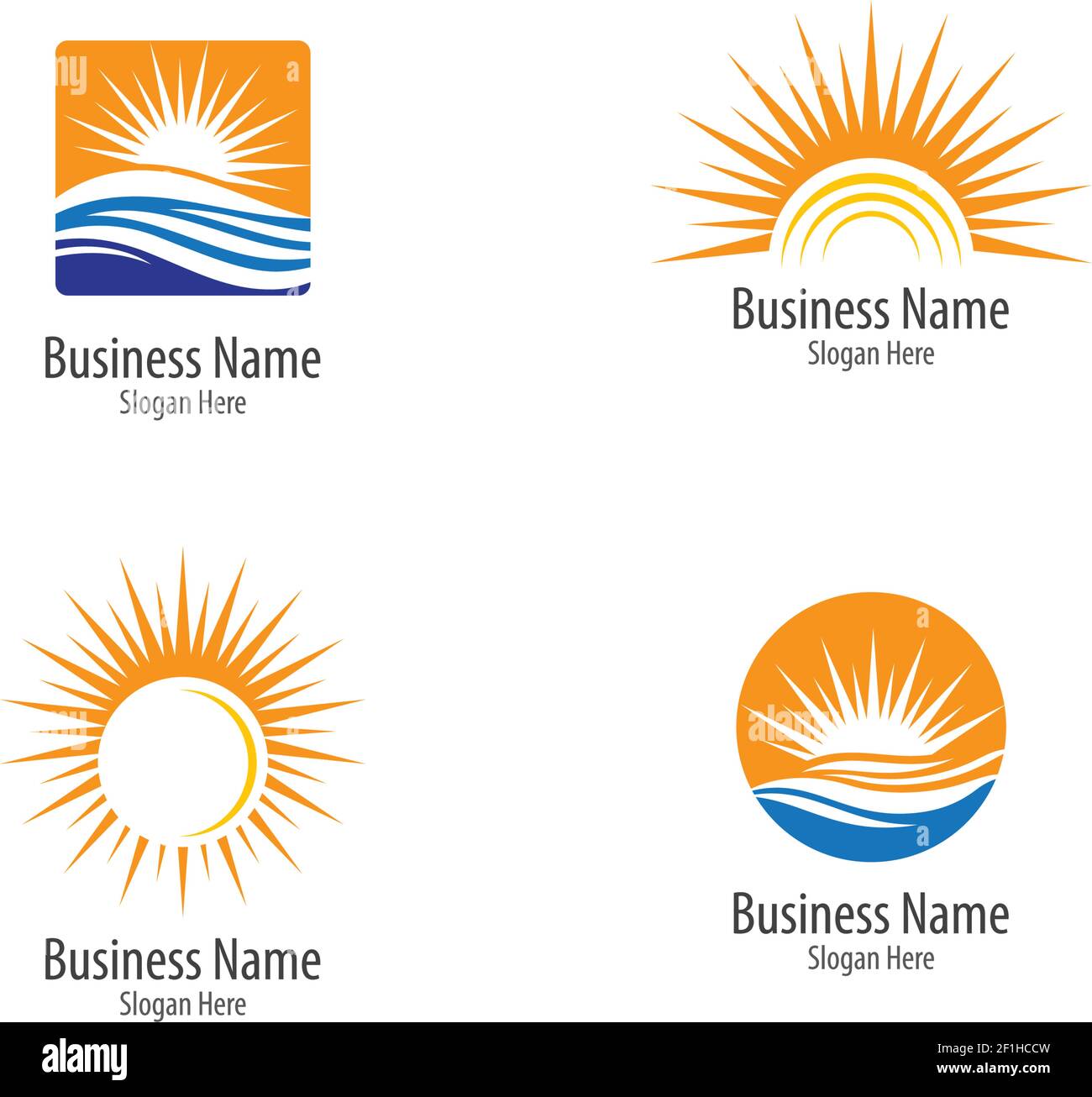 Sun logo template vector icon illustration design Stock Vector Image ...